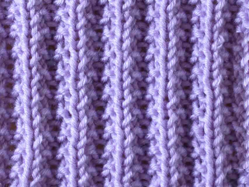 Beaded Rib Stitch Knitting Pattern for Beginners - Studio Knit