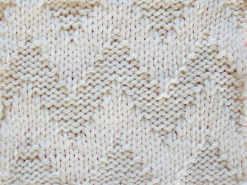 Chevron Rib Stitch Knitting Pattern for Beginners - Studio Knit