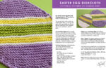 Easy Easter Egg Dishcloth Knitting Pattern - Studio Knit