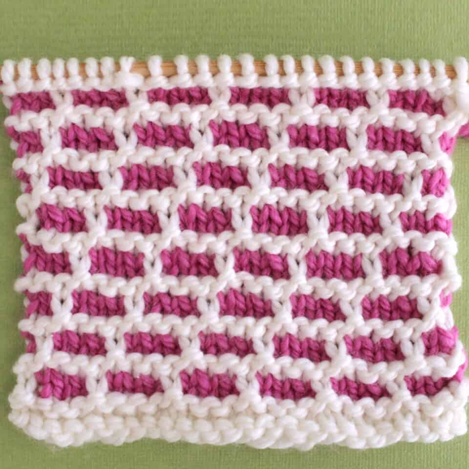 Brick Stitch Knitting Pattern - Studio Knit