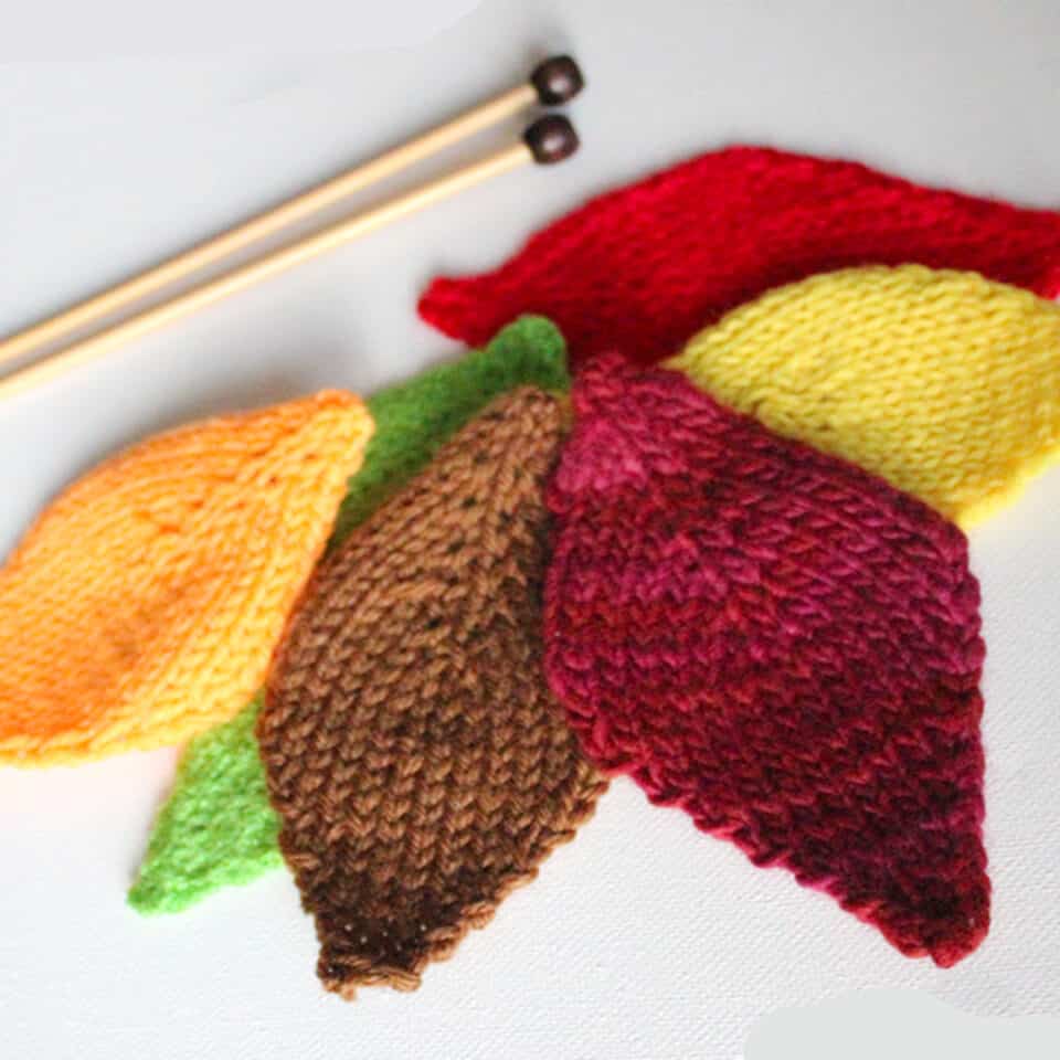 How to Knit a Leaf Shape - Studio Knit