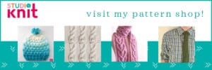 Knitted Tie Pattern in Seed Stitch - Studio Knit