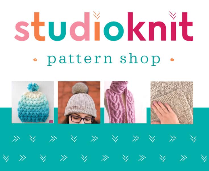 Basket Loop Stitch Knitting Pattern for Beginners - Studio Knit