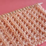 Broken Rib Stitch Knitting Pattern for Beginners - Studio Knit