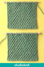 Irish Moss Stitch Knitting Pattern - Studio Knit