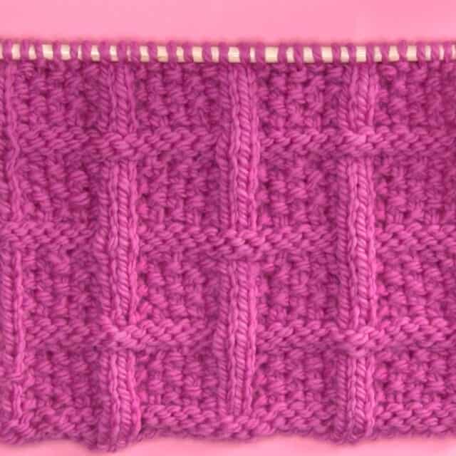 Lattice Seed Stitch Knitting Pattern for Beginners - Studio Knit