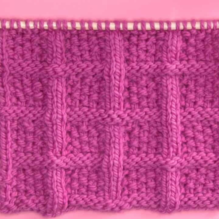 Lattice Seed Stitch Knitting Pattern for Beginners - Studio Knit