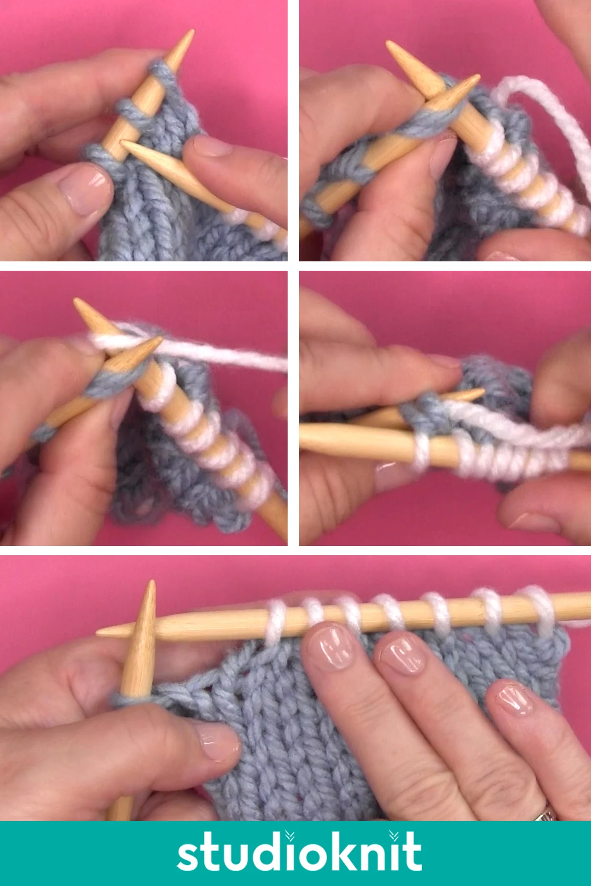 K2Tog Knitting • Knit Two Together Decrease - Studio Knit