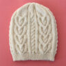 Twisted Love Heart Cable Knit Hat Pattern - Studio Knit