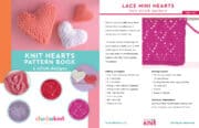 Mini Lace Heart Stitch Knitting Pattern - Studio Knit