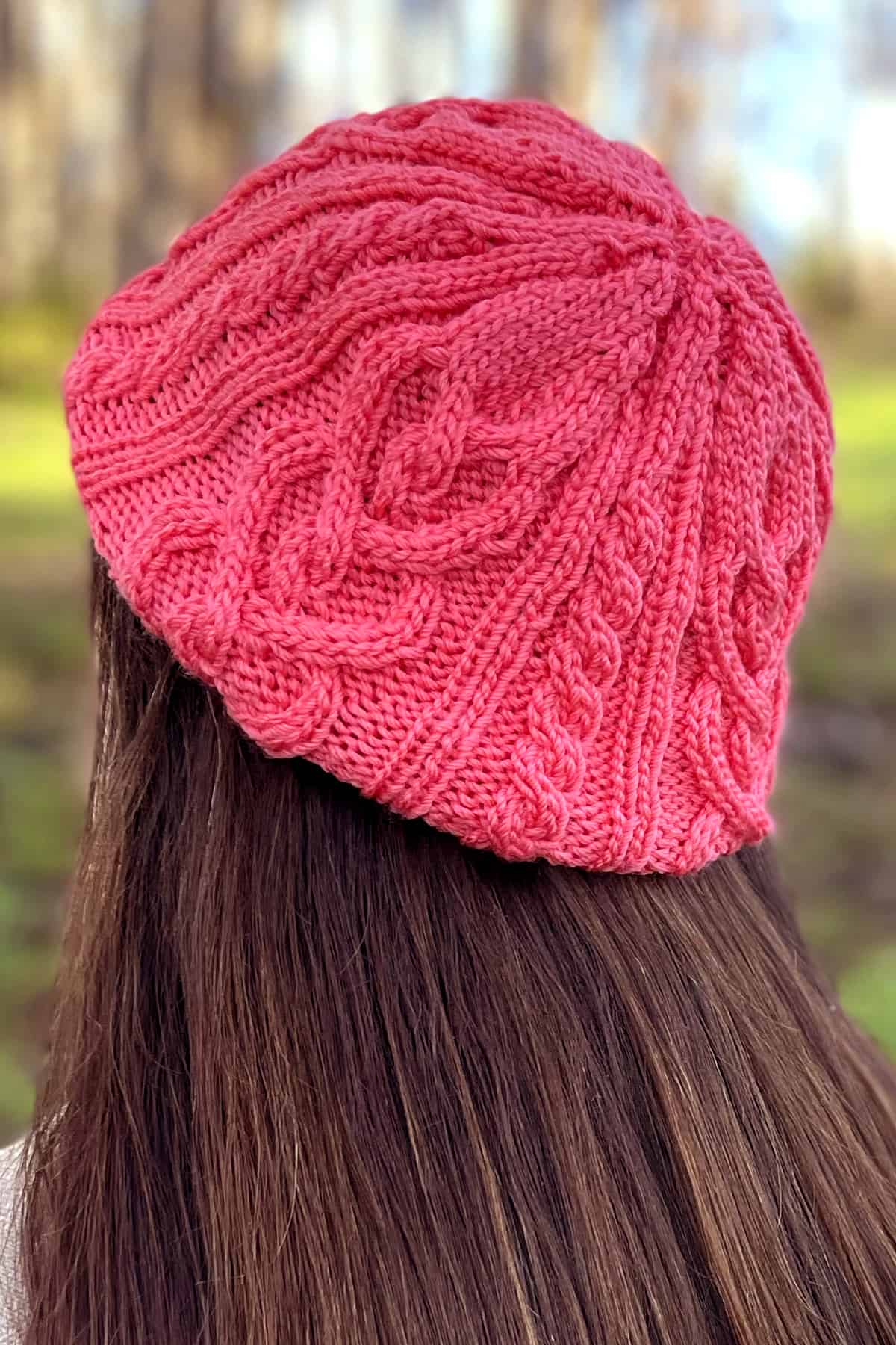 Twisted Love Heart Cable Knit Hat Pattern - Studio Knit