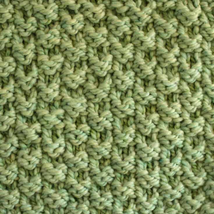 Double Moss Stitch Knitting Pattern for Beginners - Studio Knit