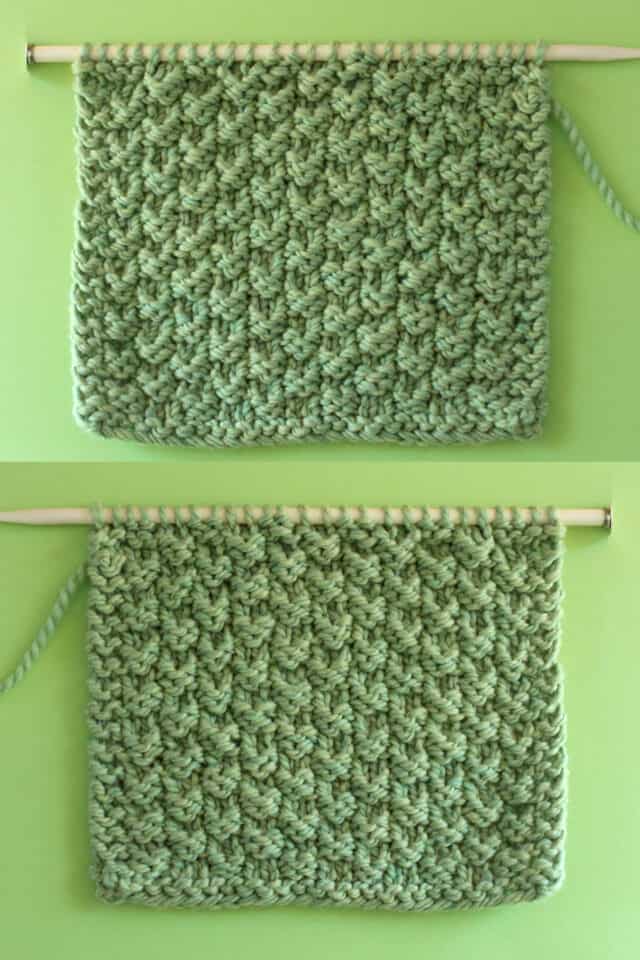 Double Moss Stitch Knitting Pattern for Beginners - Studio Knit