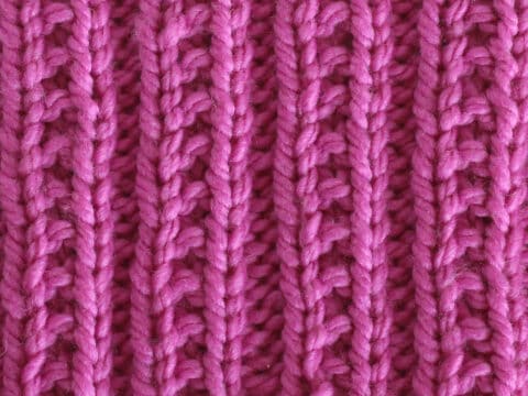 2x2 Rib Stitch Knitting Pattern for Beginners - Studio Knit