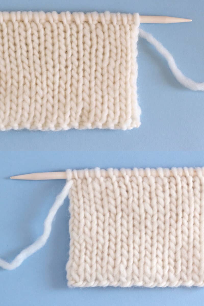 Double Stockinette Stitch Knitting Pattern - Studio Knit