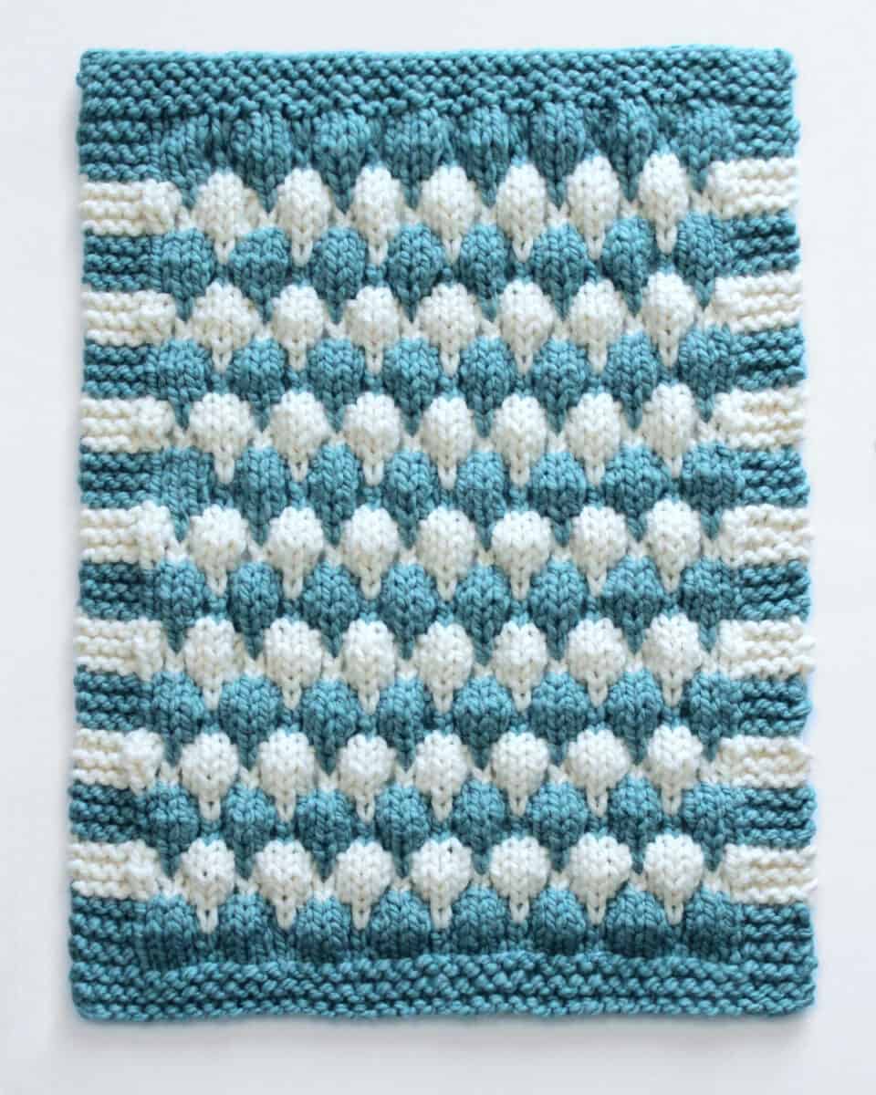 How to Knit a Chunky Blanket in Bubble Stitch - Studio Knit