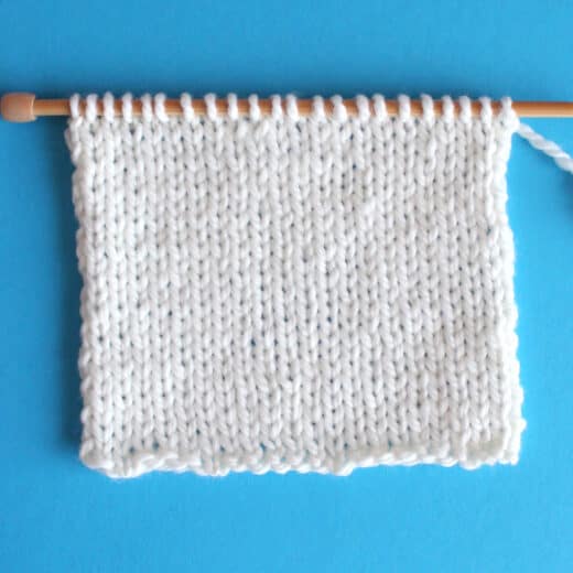 Stockinette Stitch Knitting Pattern for Beginners - Studio Knit