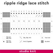 Mavericks Wave Ripple Knitted Blanket Pattern - Studio Knit