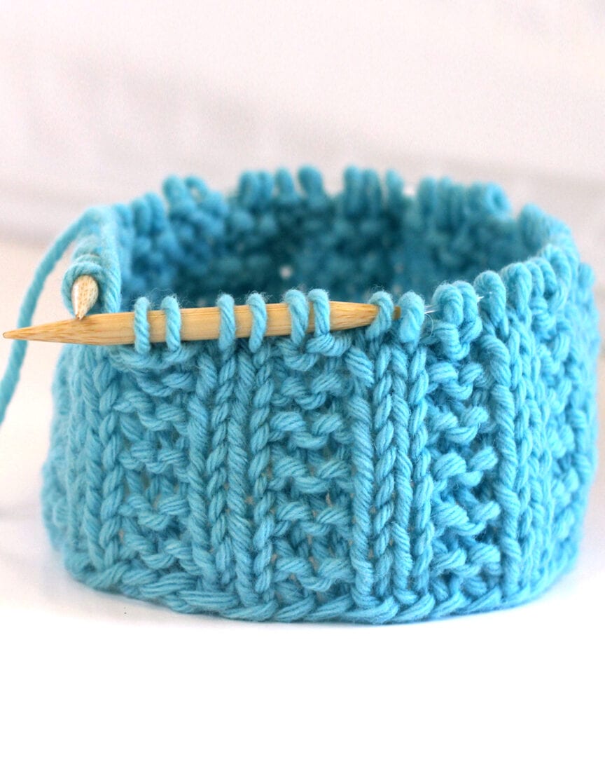 Garter Ribbing Stitch Knitting Pattern - Studio Knit