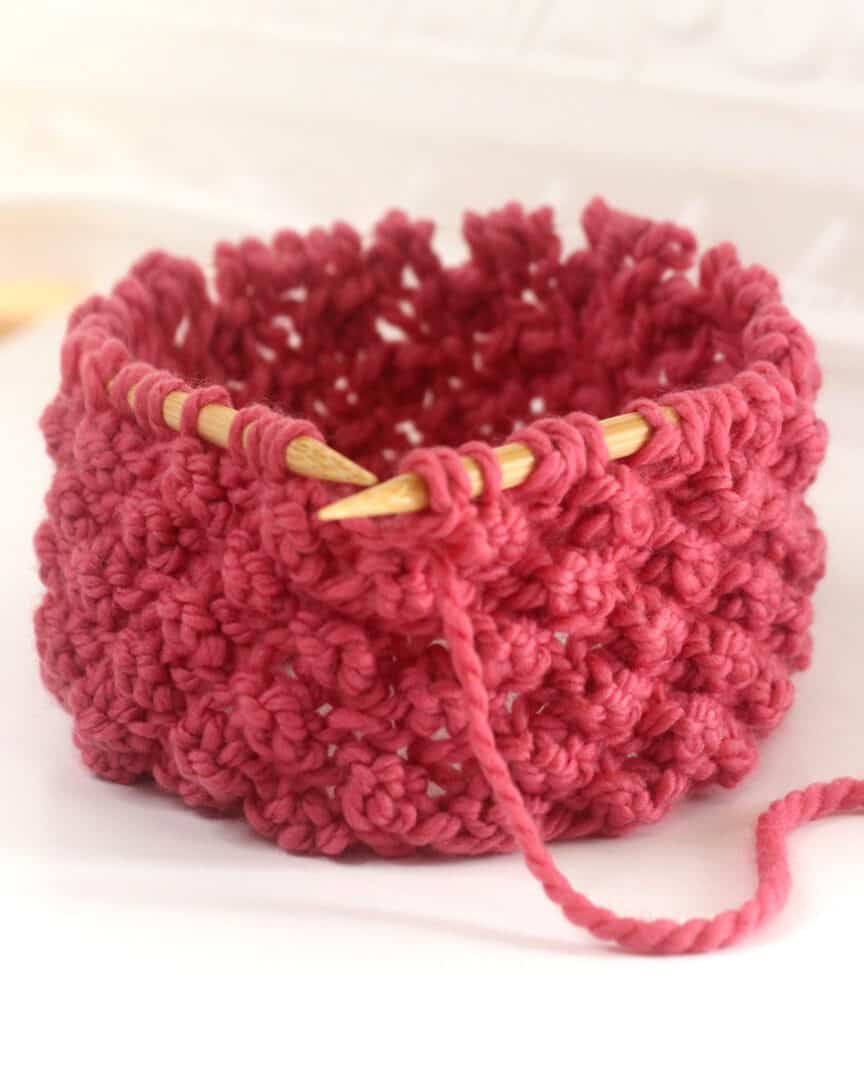 Raspberry Stitch Knitting Pattern - Studio Knit