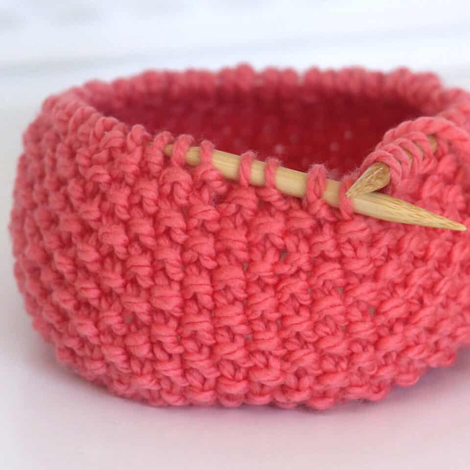 Easiest Seed Stitch Knitting Pattern for Beginners - Studio Knit