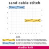 Sand Cable Stitch Knitting Pattern - Studio Knit