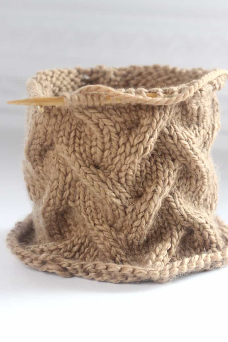 Sand Cable Stitch Knitting Pattern - Studio Knit