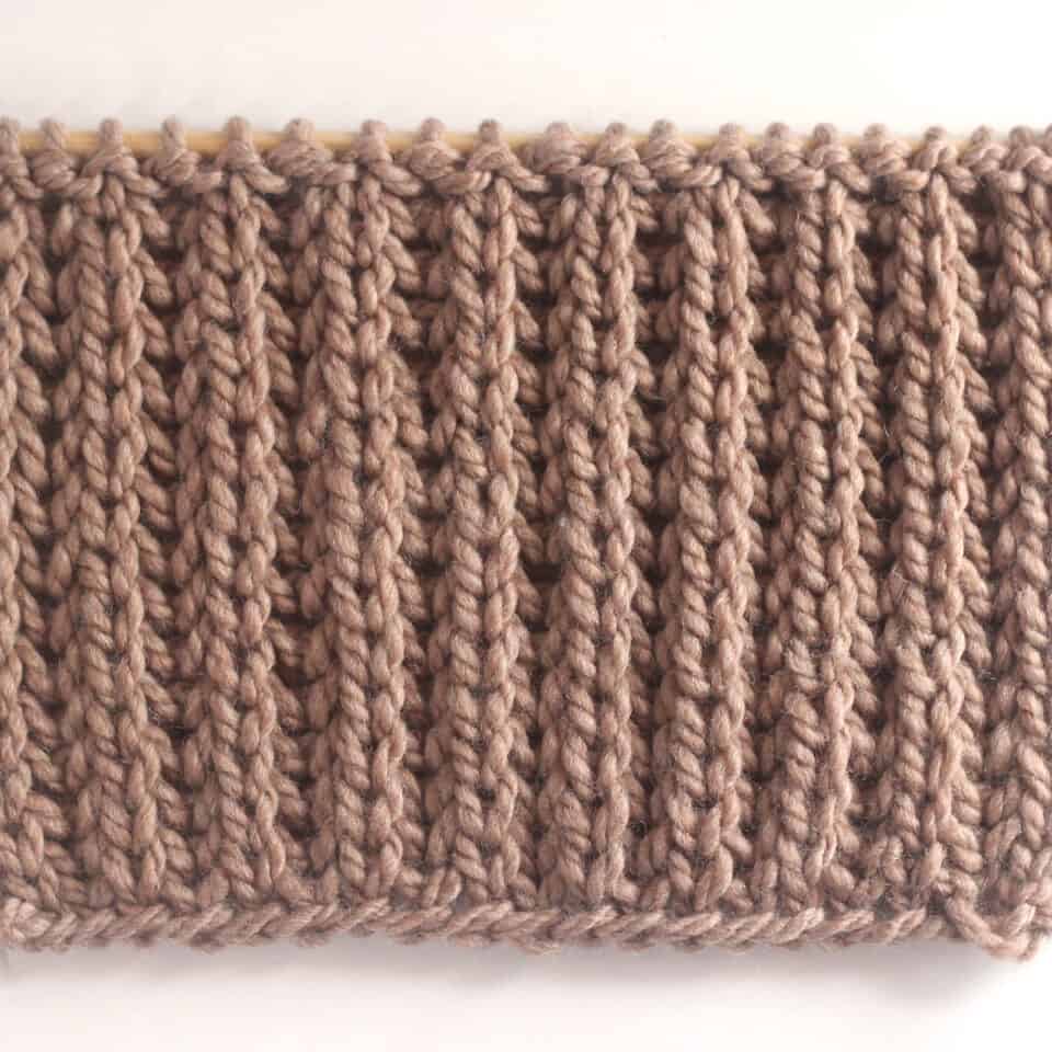 Fisherman's Rib Knit Stitch Pattern - Studio Knit