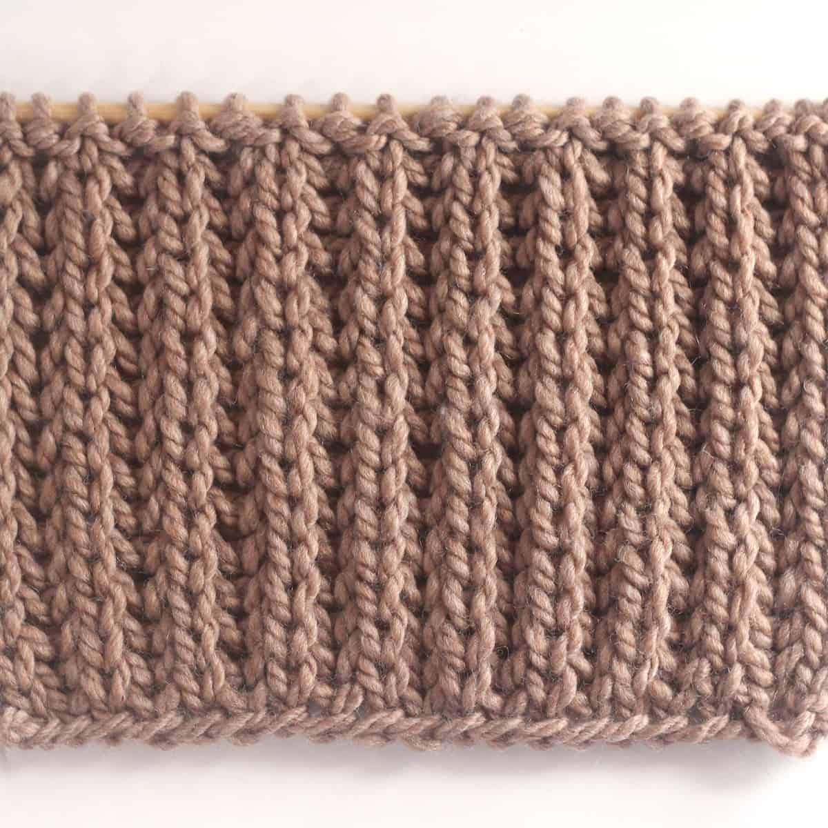 Fisherman's Rib Knit Stitch Pattern - Studio Knit