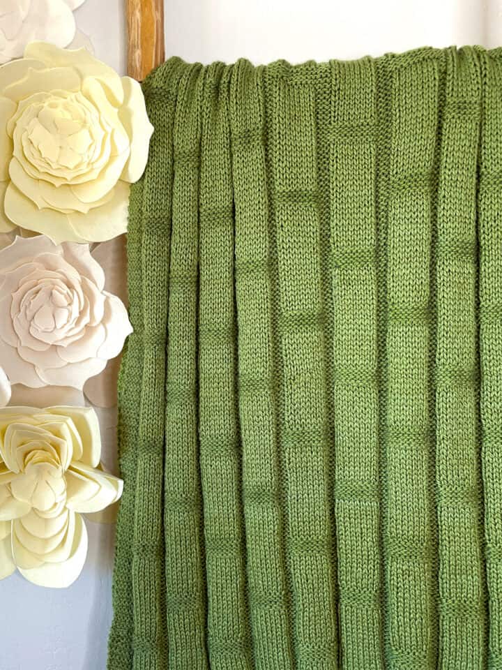 Bamboo Forest Blanket Knitting Pattern - Studio Knit