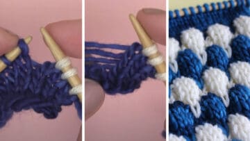 Bubble Stitch Knitting Pattern - Studio Knit