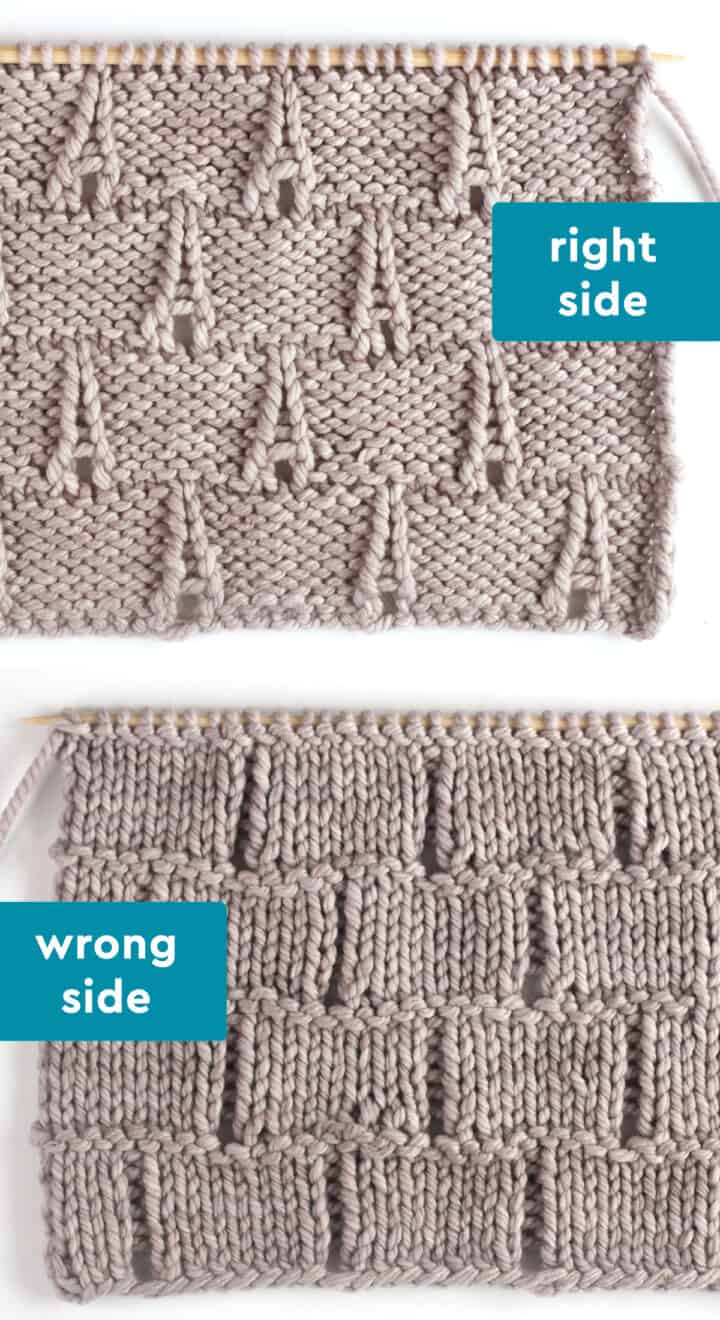 Eiffel Tower Stitch Knitting Pattern - Studio Knit