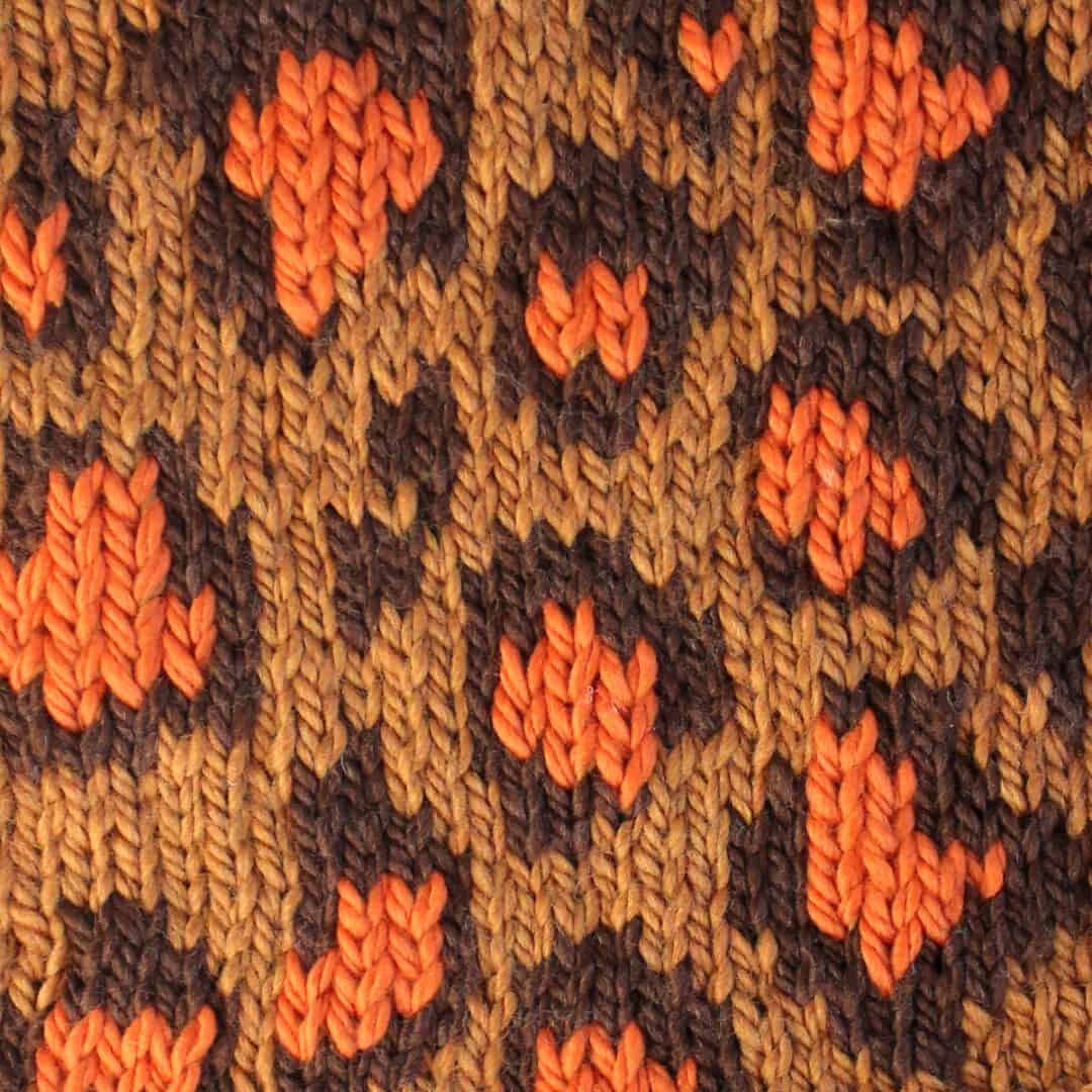 Leopard Print Knit Stitch Pattern - Studio Knit