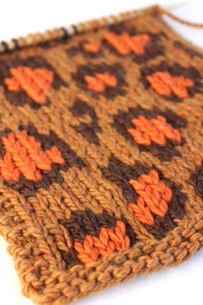 Leopard Print Knit Stitch Pattern - Studio Knit