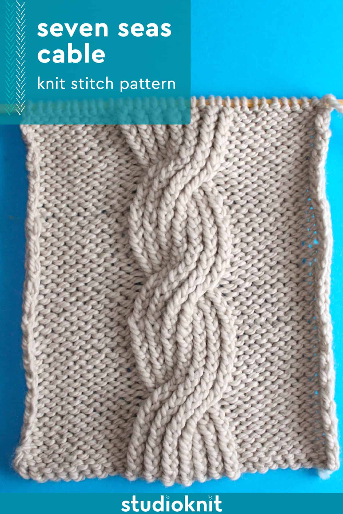 Seven Seas Cable Stitch Knitting Pattern - Studio Knit