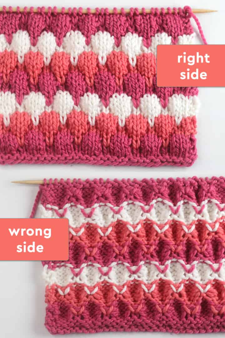 Bubble Stitch Knitting Pattern - Studio Knit