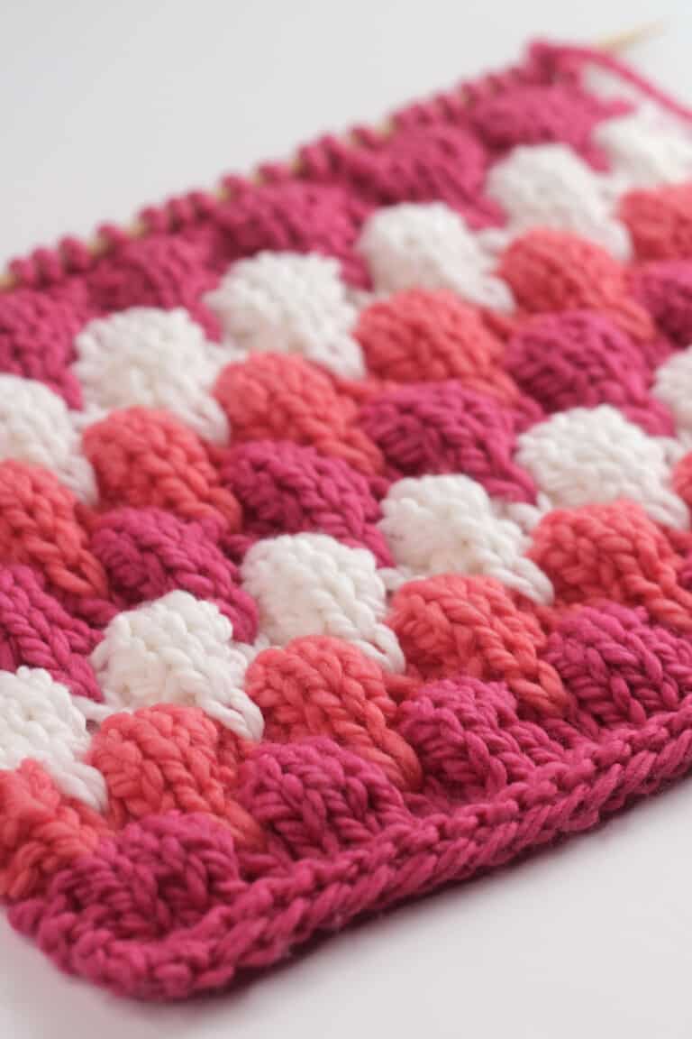 Bubble Stitch Knitting Pattern - Studio Knit