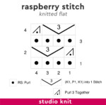 Raspberry Stitch Knitting Pattern - Studio Knit