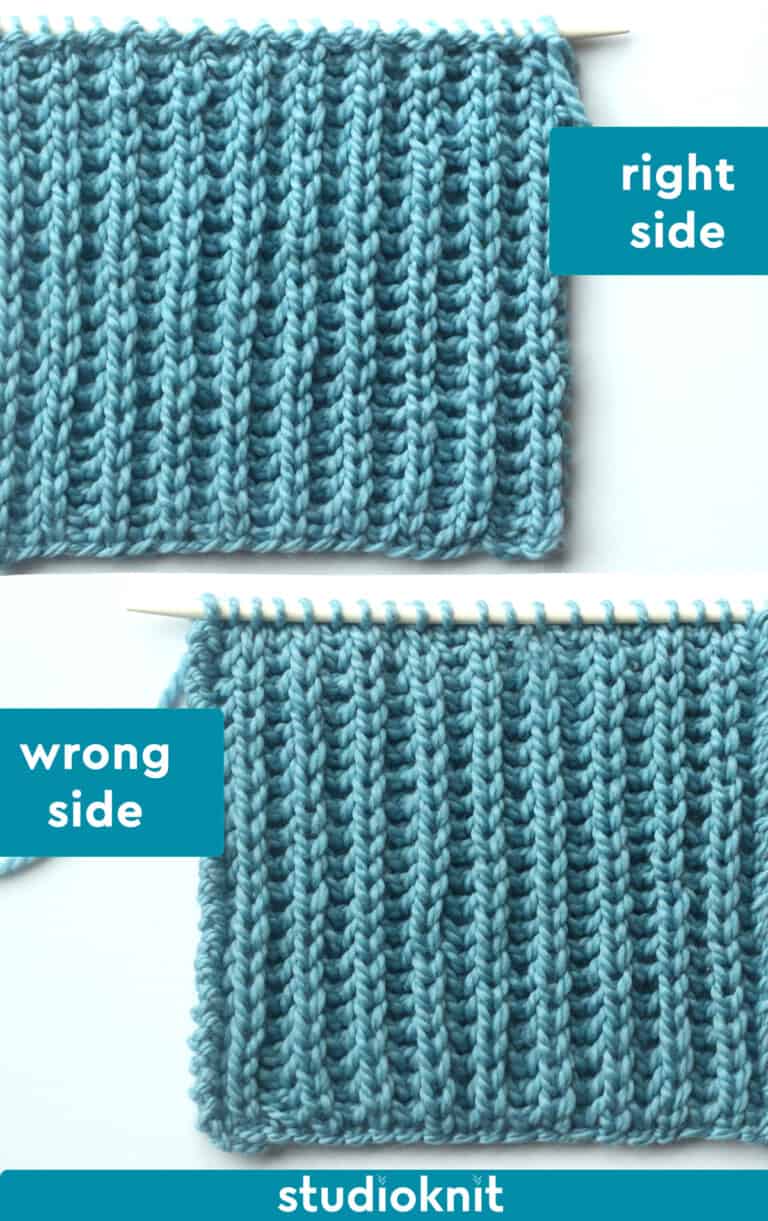 Fisherman's Rib Knit Stitch Pattern - Studio Knit