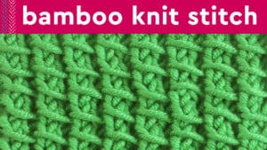 Bamboo Stitch Knitting Pattern - Studio Knit