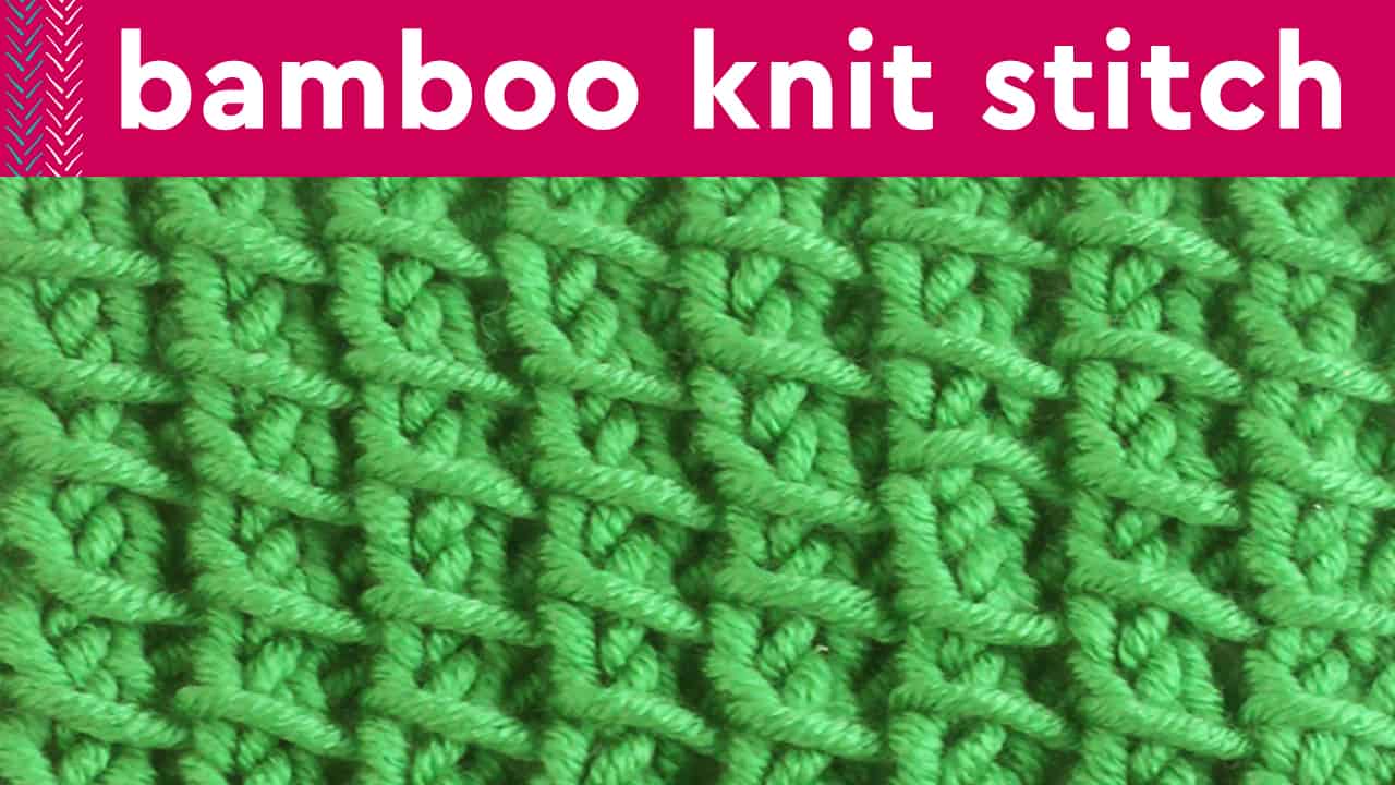 Bamboo Stitch Knitting Pattern – Studio Knit