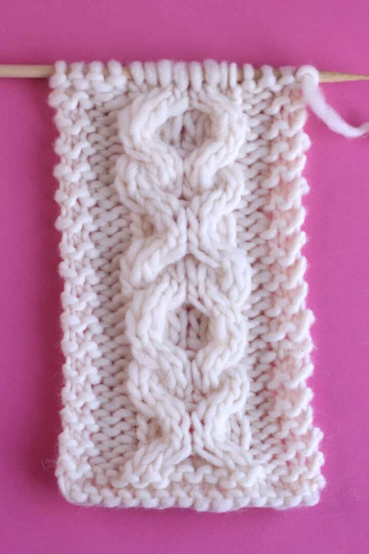 XO Cable Stitch Knitting Pattern (Hugs and Kisses) - Studio Knit
