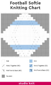 How to Knit a Football - Studio Knit