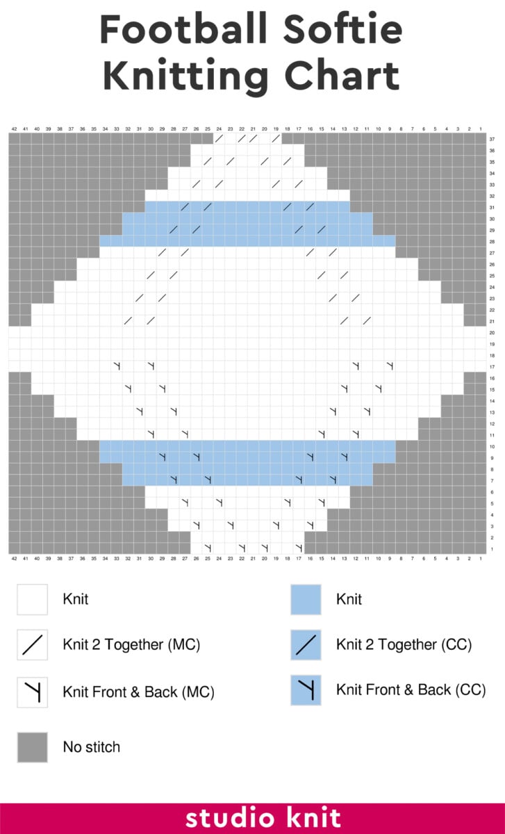 How to Knit a Football - Studio Knit
