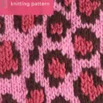 Leopard Print Knit Stitch Pattern - Studio Knit