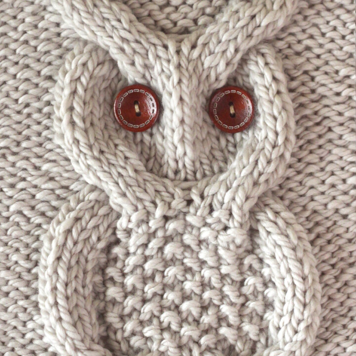 Owl Cable Knitting Pattern - Studio Knit