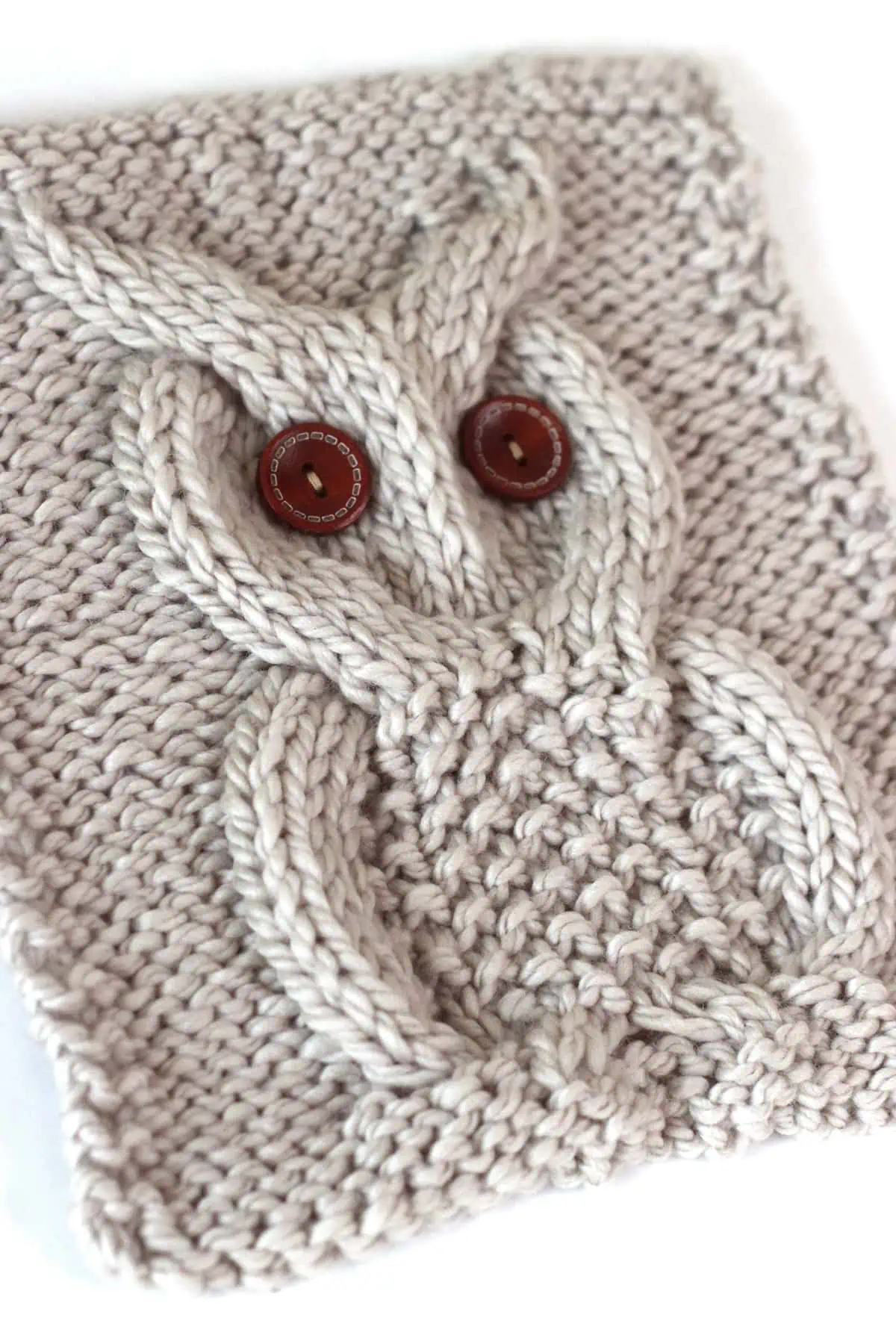Owl Cable Knitting Pattern - Studio Knit