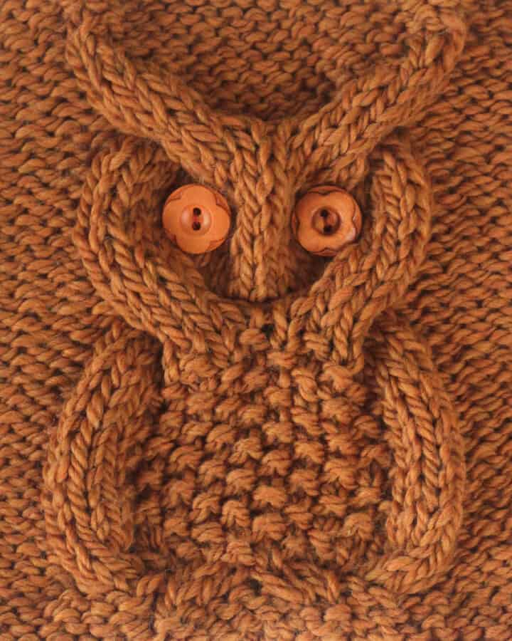 Owl Cable Knitting Pattern - Studio Knit
