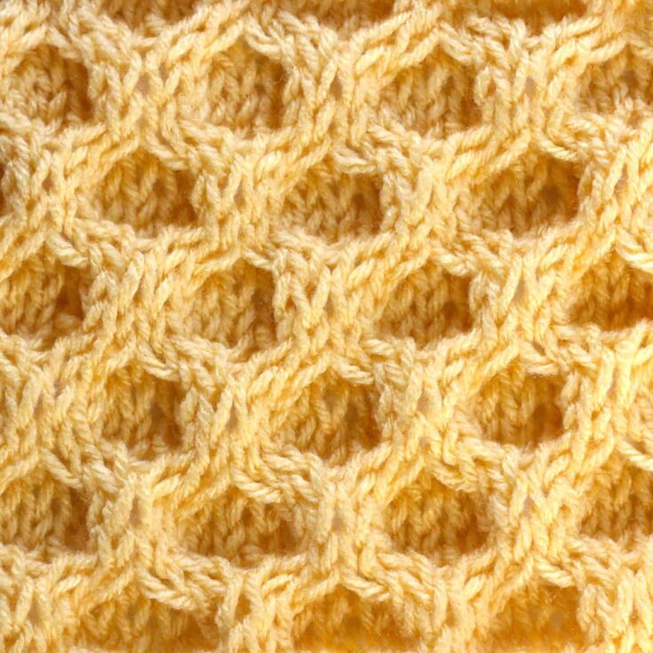 Honeycomb Cable Stitch Knitting Pattern - Studio Knit