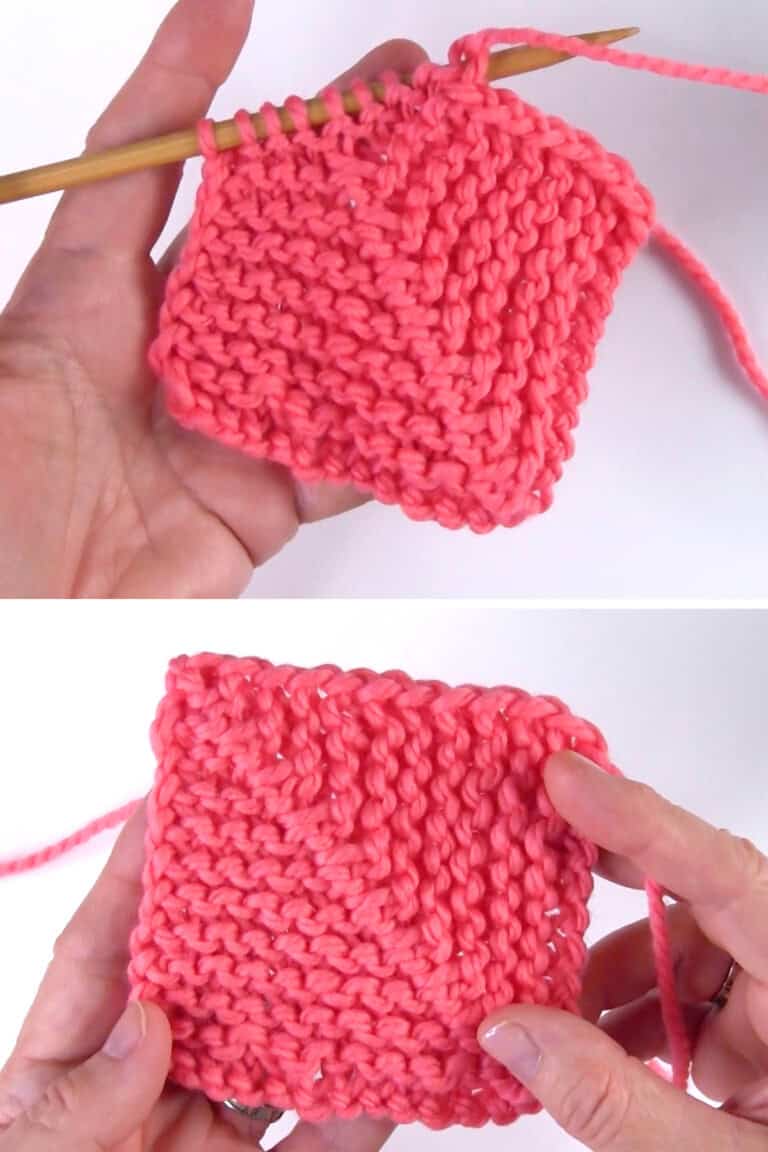 How to Knit Mitered Squares CDD Spine Seam - Studio Knit